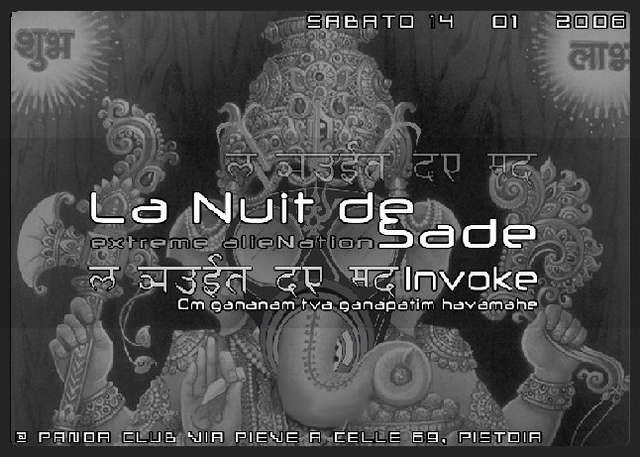 La Nuit de Sade –- Invoke::Om gananam tva ganapatim havamahe · 14 Jan ...