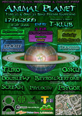 Animal Planet (Turo 25 & Osku 21 Bday) · 17 Apr 2009 · Kosice (Slovakia ...