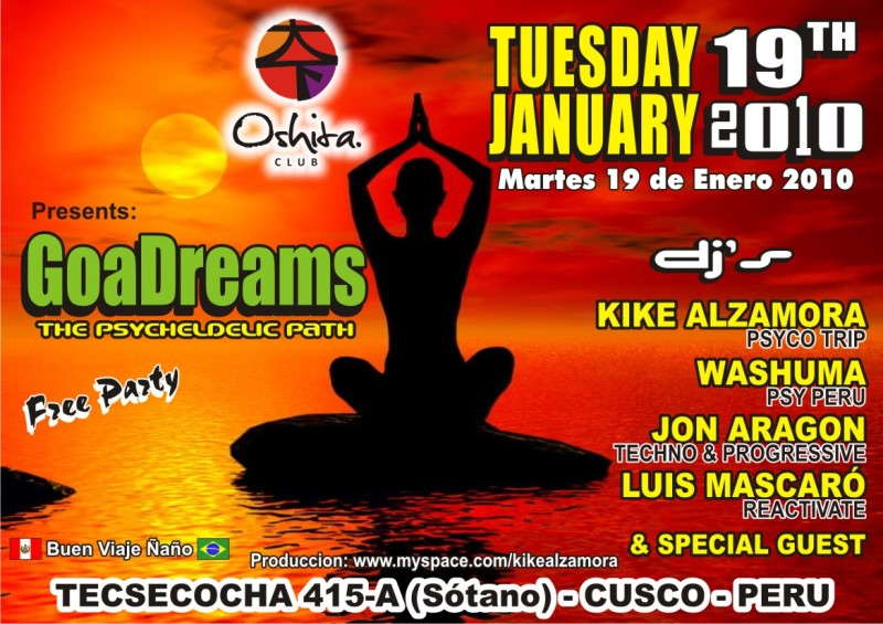 "Goa Dream" The Psychedelic Path · 19 Jan 2010 · Cusco (Peru) · goabase ...