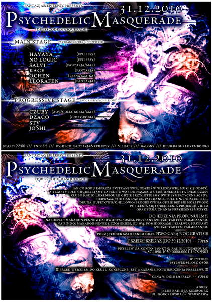 The Psychedelic Masquerade · 31 Dec 2010 · Warsaw (Poland) · goabase ॐ ...