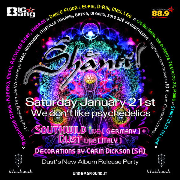 Shanti ! Dust (live) + Southwild (live) + Carin Dickson · 21 Jan 2012 ...