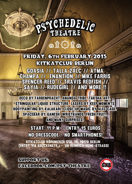 Psychedelic Theatre · 6 Feb 2015 · Berlin (Germany) · goabase ॐ parties ...