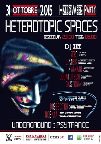 Heterotopic Spaces : Omega Delta Underground Psytrance Halloween Party ...