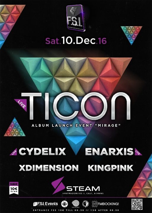 TICON live in Athens! · 10 Dec 2016 · Steam Athens (Greece) · goabase ॐ ...
