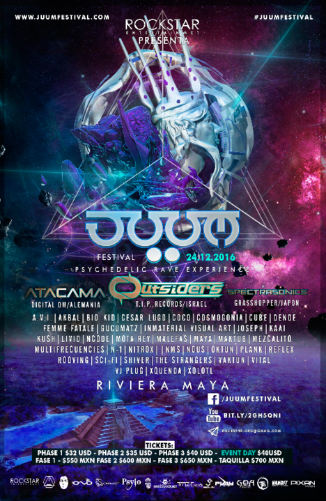 JUUM Festival 2 · 24 Dec 2016 · Playa del Carmen (Mexico) · goabase ॐ ...