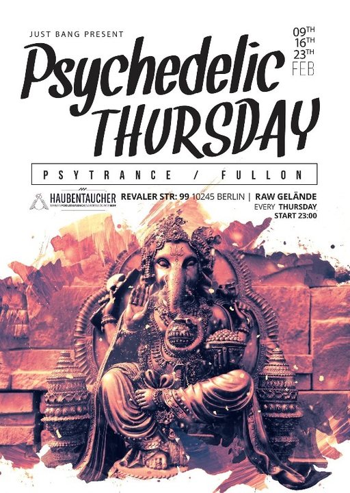 ॐPsychedelic Thursdayॐ w/ PsyCrow ,Match Hofmann ,Sayia ,Jespa · 9 Feb ...