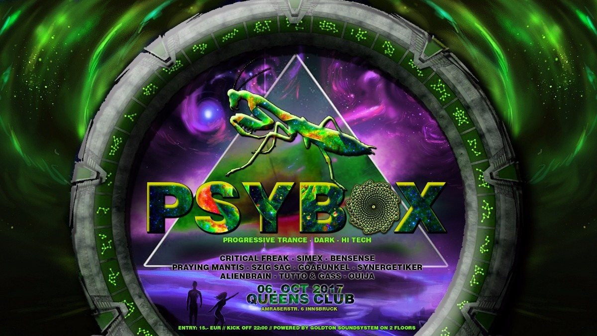 PSYBOX · 6 Oct 2017 · Innsbruck (Austria) · goabase ॐ parties and people