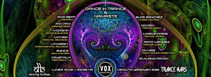 Lunes 12/2 Dance in Trance & Namaste (Psy & Trance - 2 Pistas) · 12 Feb ...