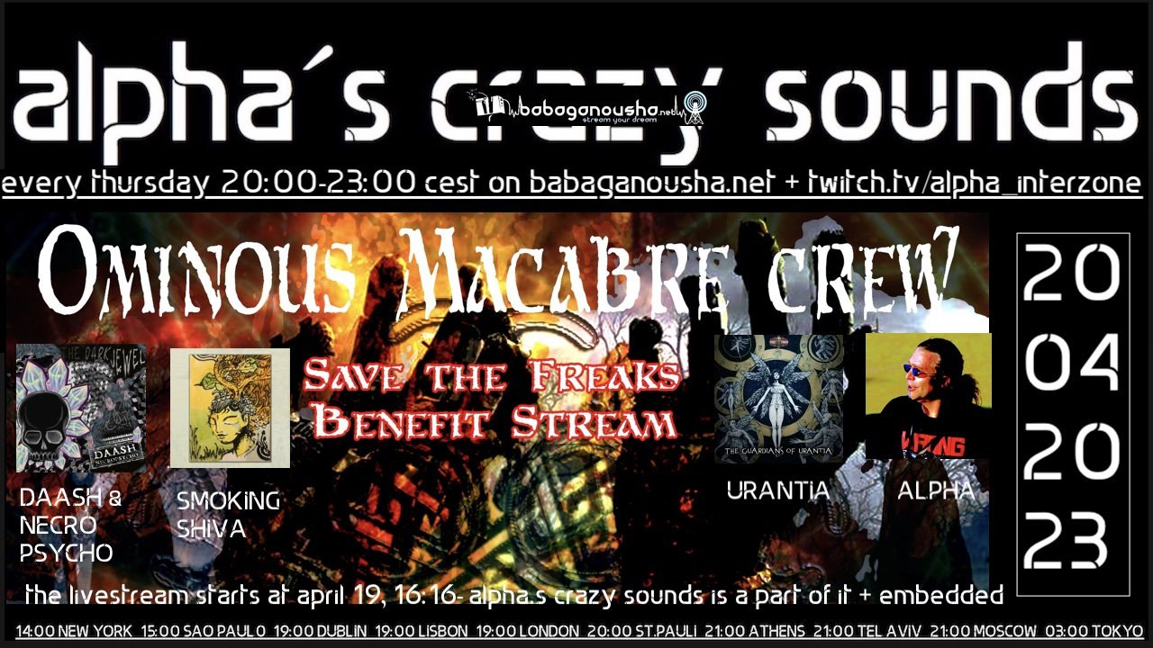 alpha.s crazy sounds: DAASH & NECROPSYCHO, SMOKING SHIVA, URANTIA ...