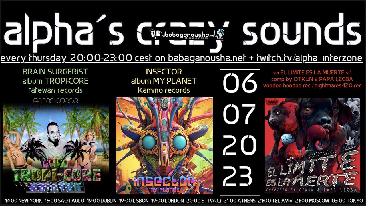 alpha.s crazy sounds: BRAIN SURGERIST, INSECTOR, va EL LiMITE ES LA ...