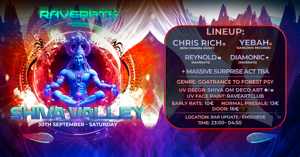 Shiva Valley 4 · 30 Sept 2023 · Enschede (Netherlands) · goabase ॐ ...