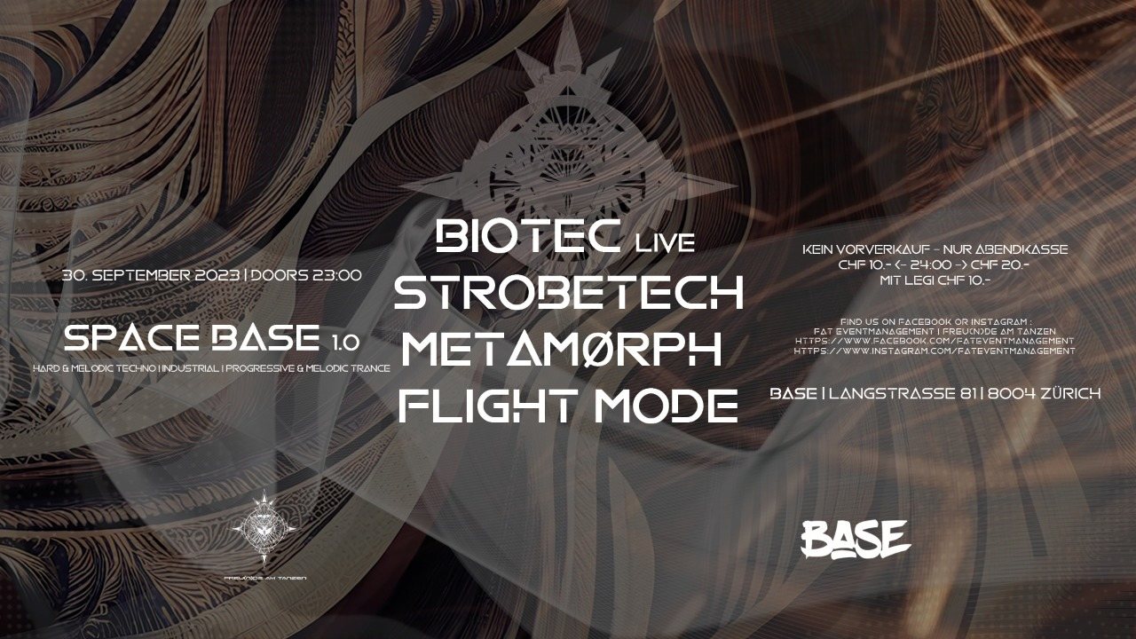 SPACE BASE 1.0 · 30 Sept 2023 · Zürich (Switzerland) · goabase ॐ ...