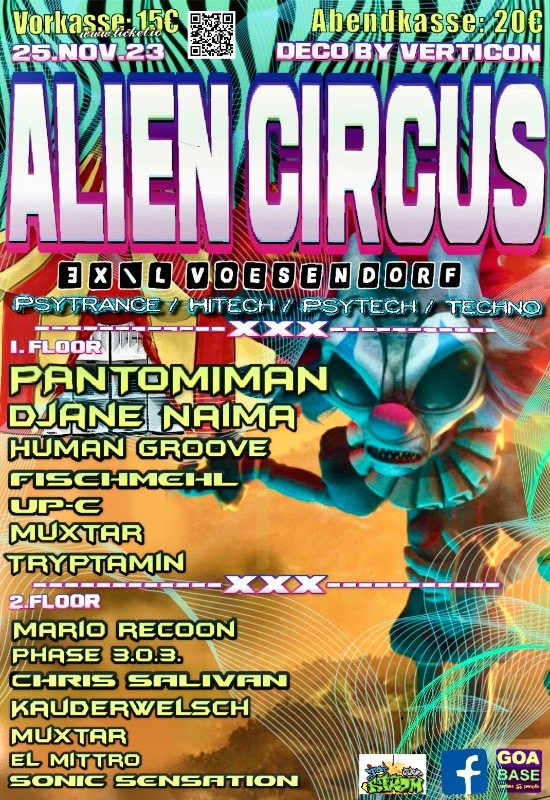 Alien Circus · 25.11.2023 · Vösendorf (Österreich) · goabase ॐ parties ...