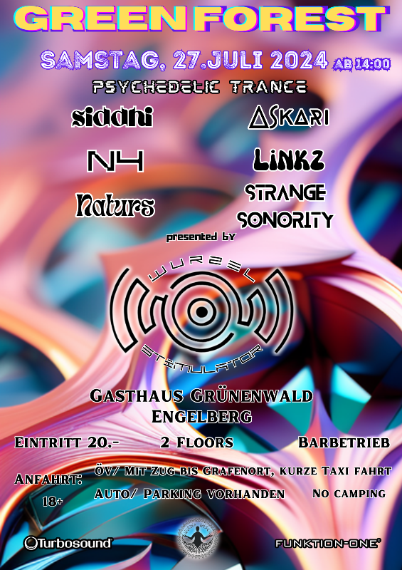 Green Forest Rave · 27.07.2024 · Engelberg (Schweiz) · goabase ॐ ...