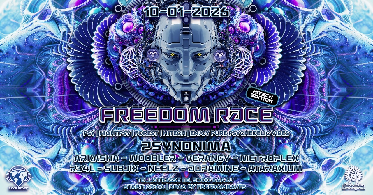 FREEDOM RACE · 10.01.2026 · Aarau (Schweiz) · goabase ॐ parties and people