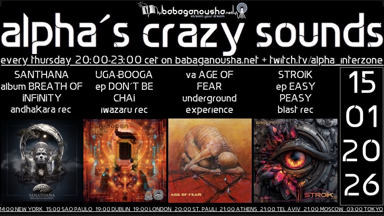 alpha.s crazy sounds: experimental, darkpsy, psycore, hitech · 15 Jan ...